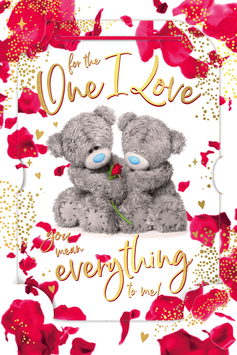 Me to You Tatty Teddy You Mean Everything To Me 3D Keepsake Birthday G ...