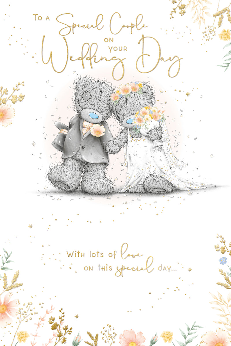 Me to You Tatty Teddy To A Special Couple On Your Wedding Day Greeting ...