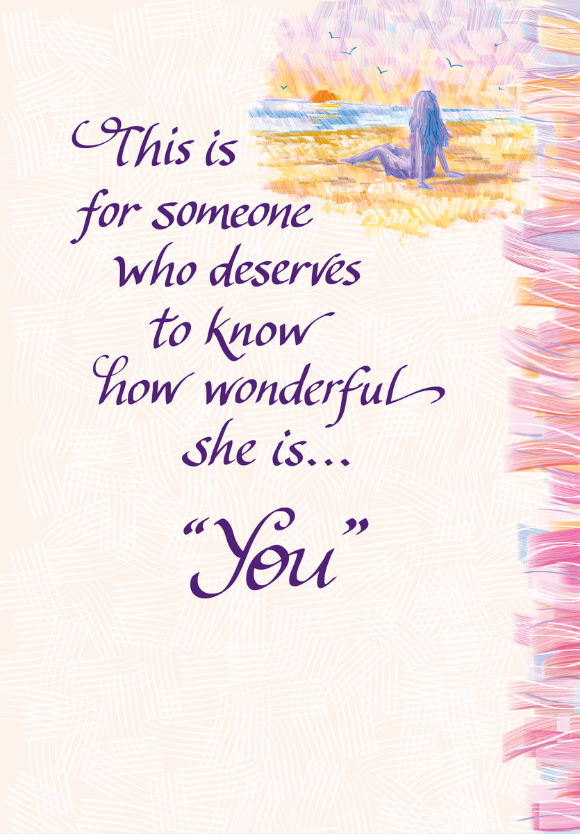 Luxury Fold Out Keepsake Greeting Card For Someone Wonderful - Unique ...